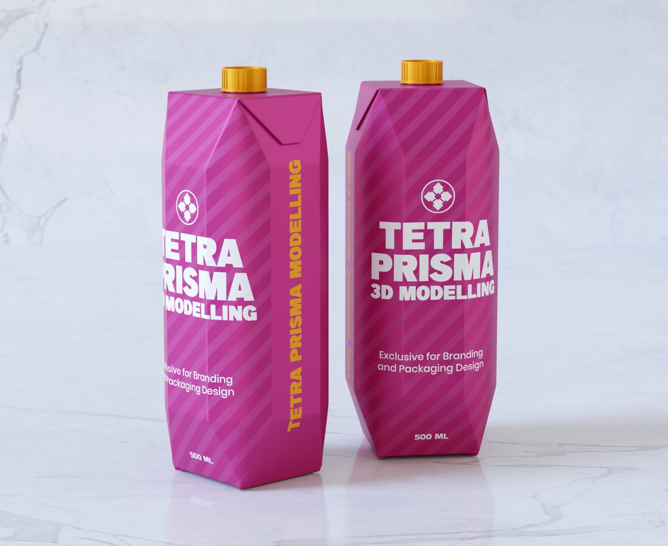 3D Tetra Prisma Carton Box Packaging - TurboSquid 2414255