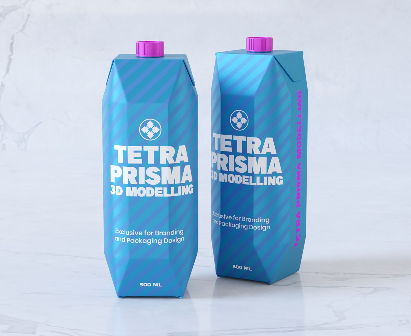 3D Tetra Prisma Carton Box Packaging - TurboSquid 2414255