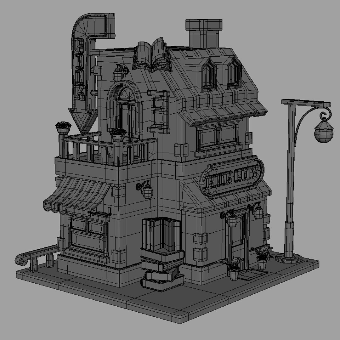 3D 8 Cartoon Buildings Collection - TurboSquid 1957639