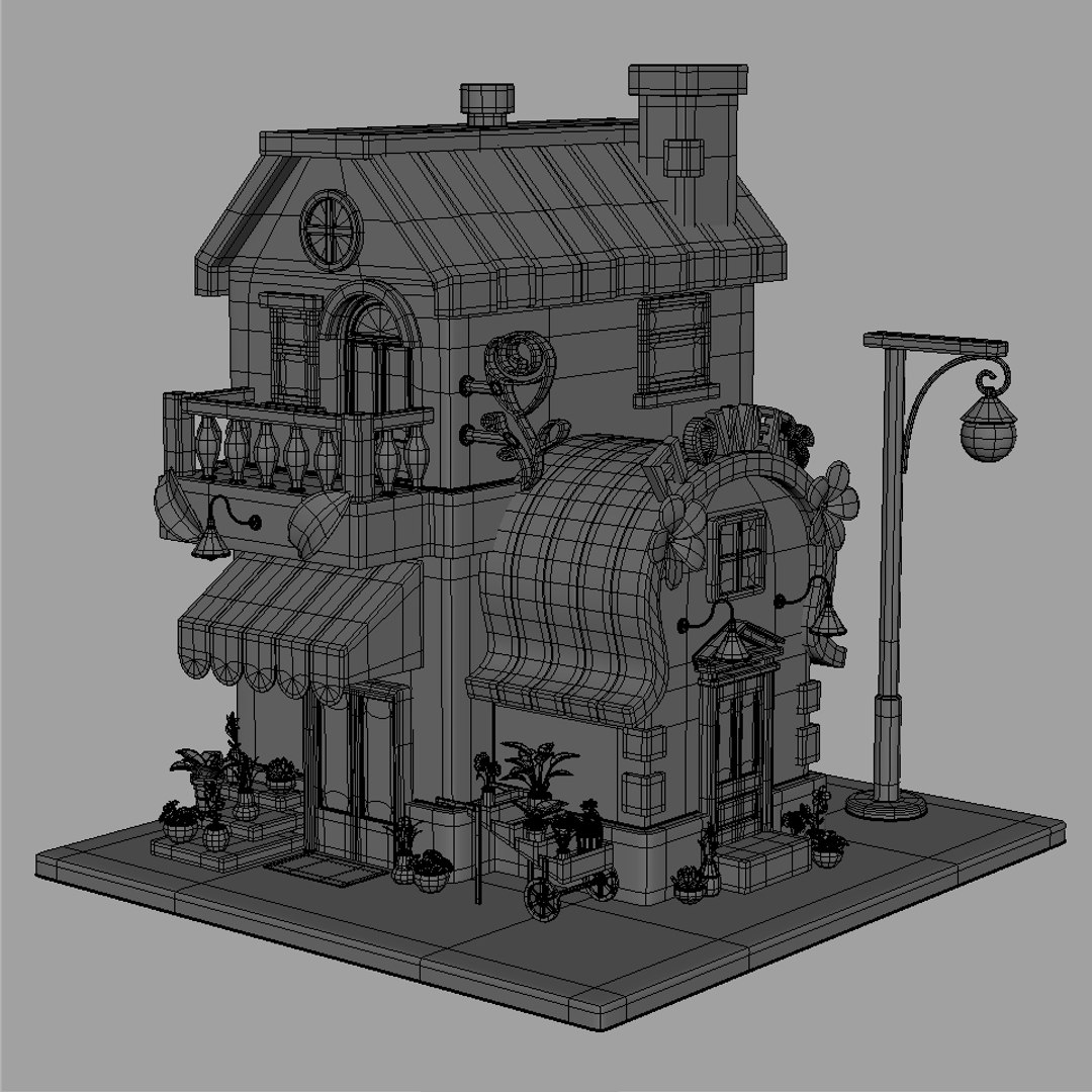 3D 8 Cartoon Buildings Collection - TurboSquid 1957639