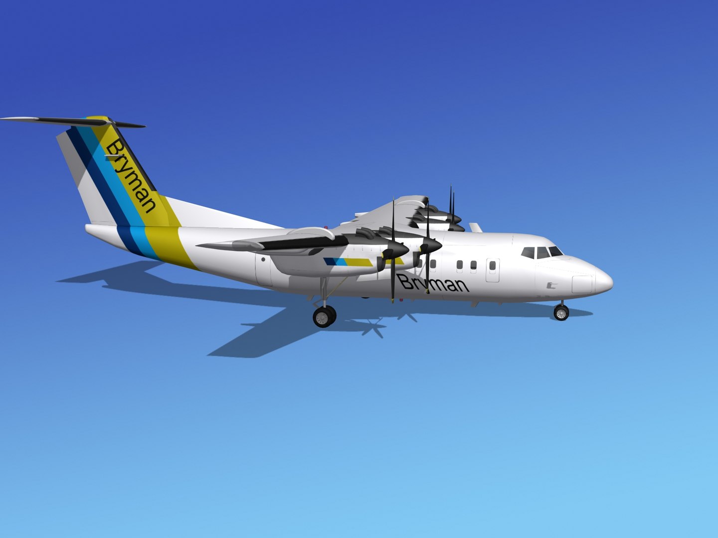 3d model dhc-7-200 passenger freight