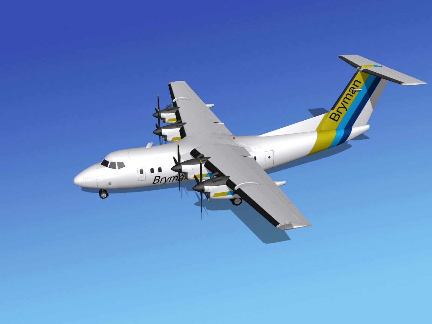 3d model dhc-7-200 passenger freight