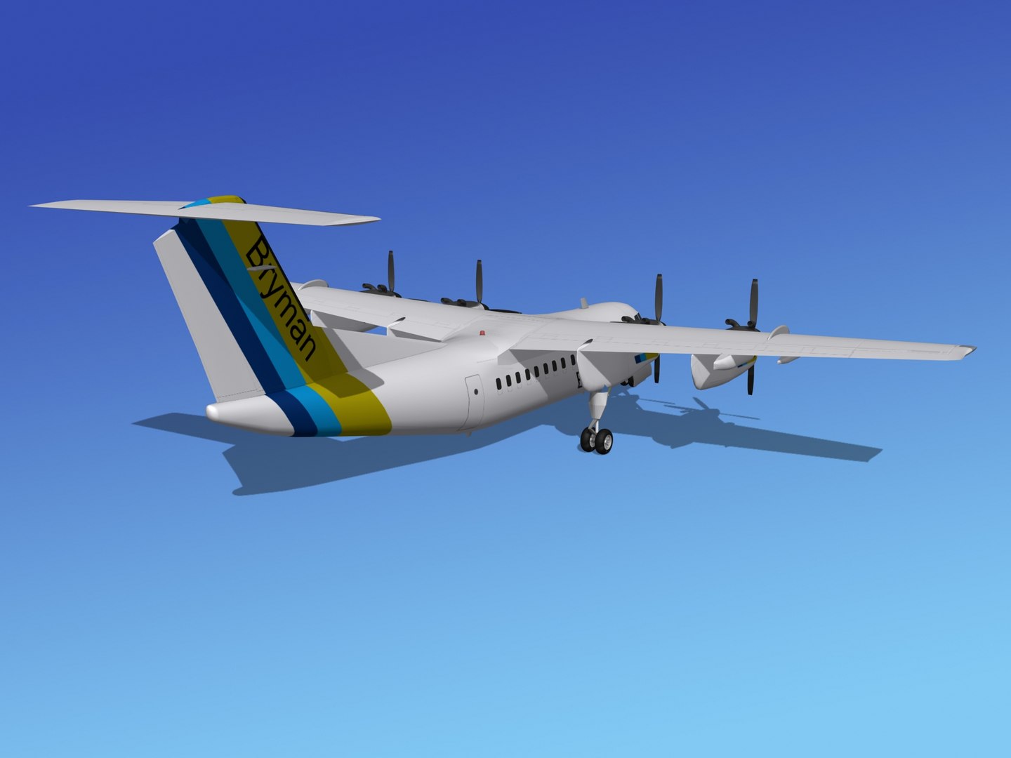 3d model dhc-7-200 passenger freight