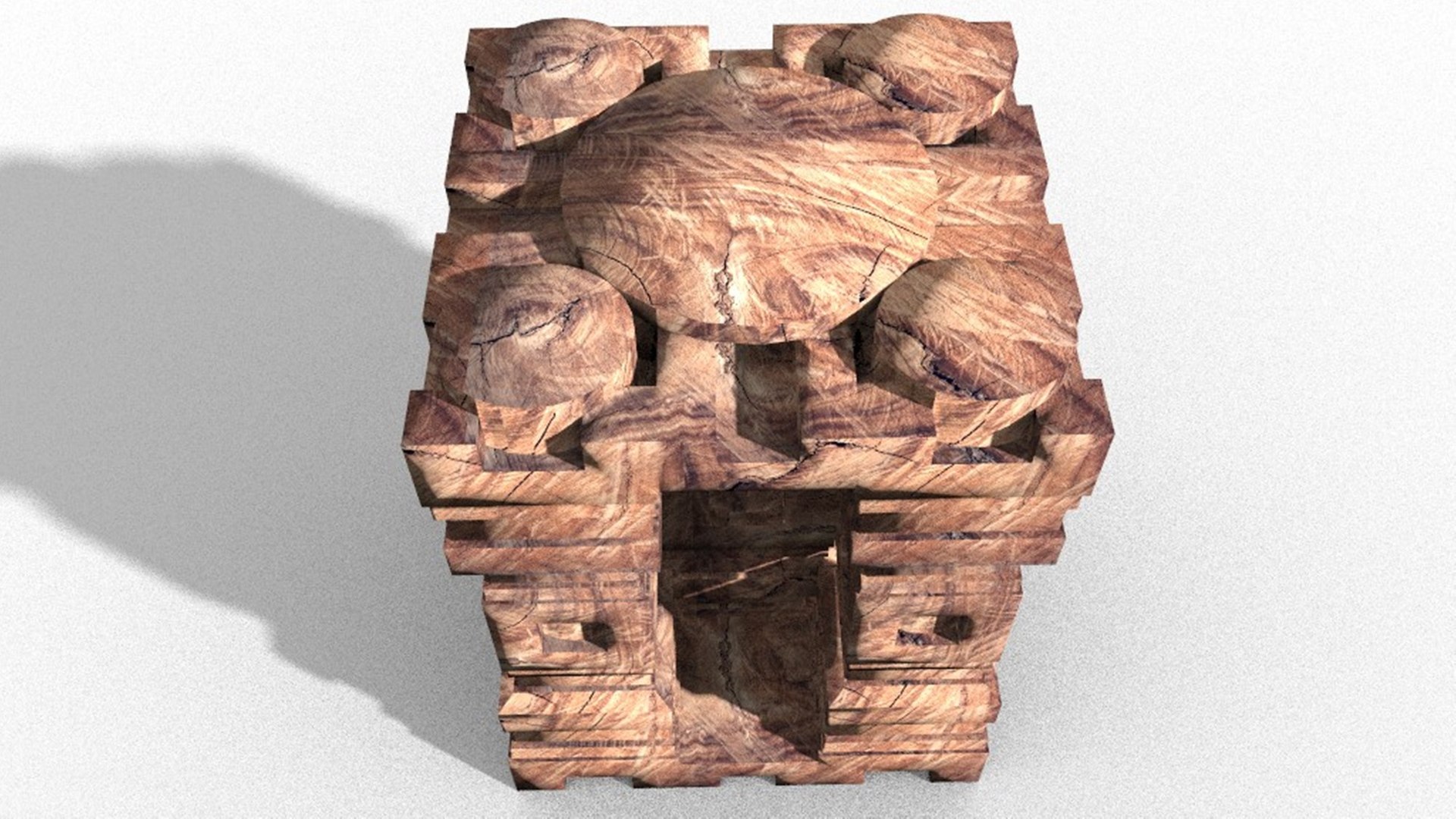3D Model Wooden Pedestal Statue Base - TurboSquid 2041777