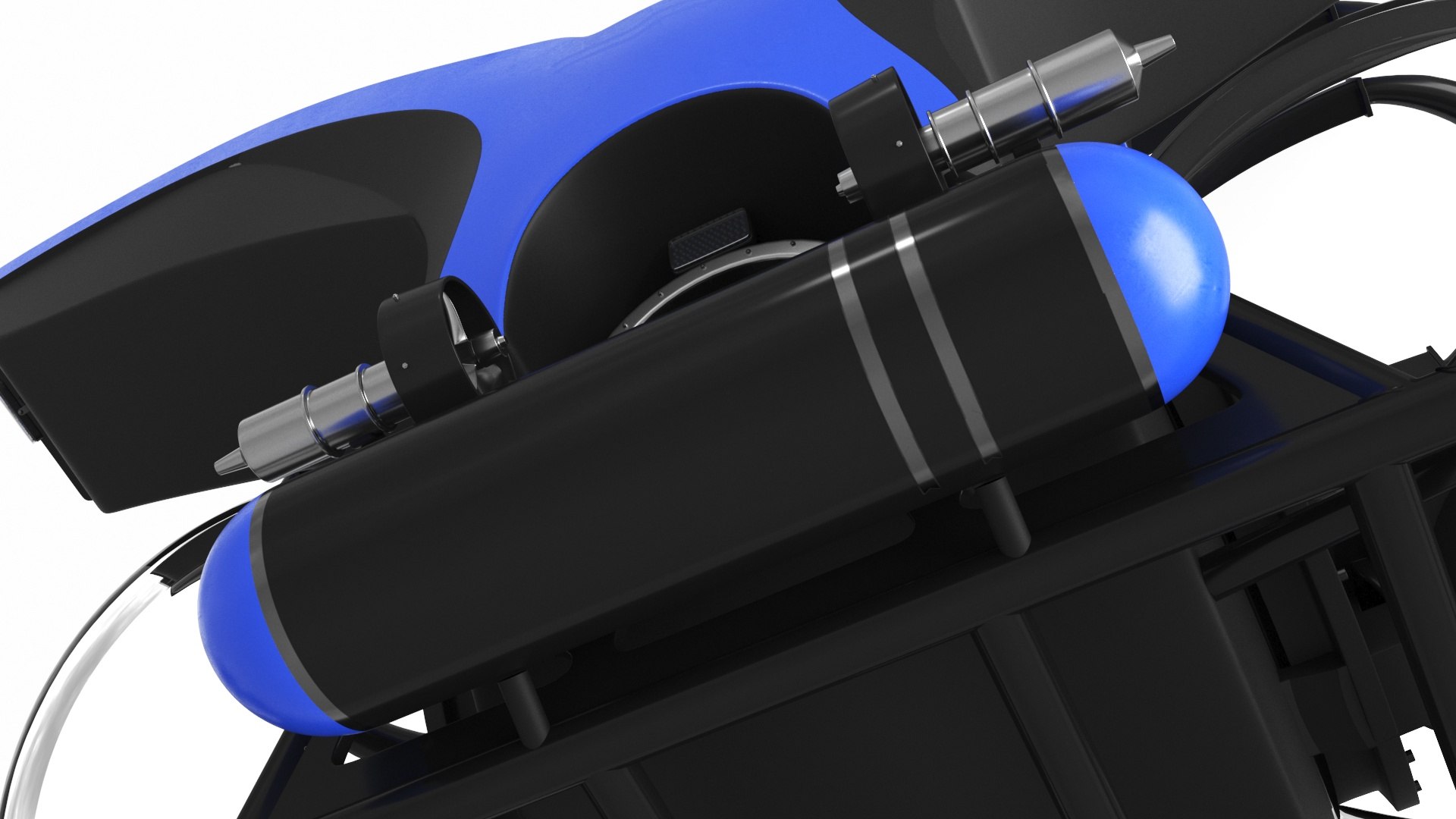 Tourist Deep Sea Submarine Blue Rigged 3D Model - TurboSquid 2258246