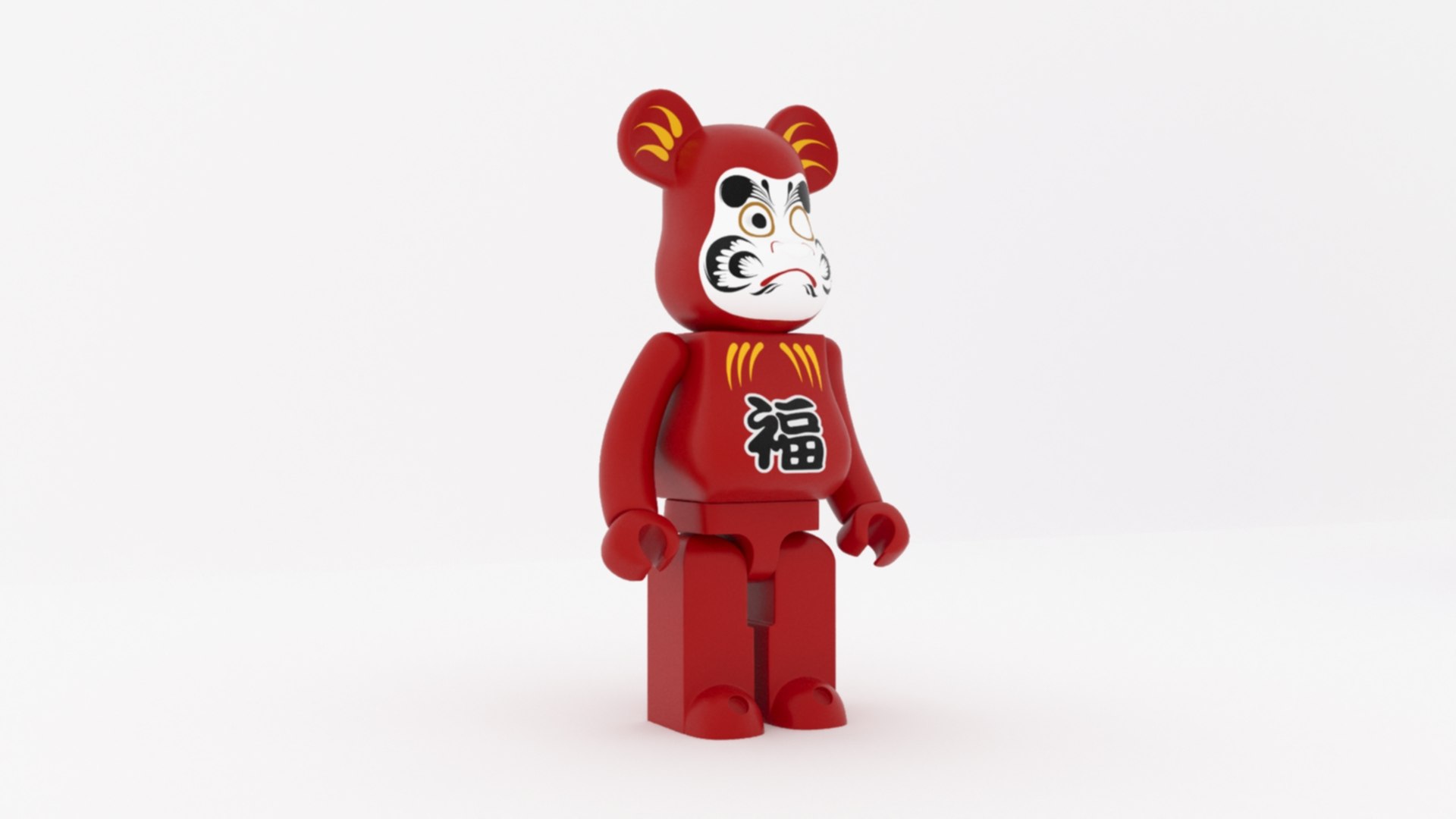 3D Chinese Kaws Model Red - TurboSquid 1861277