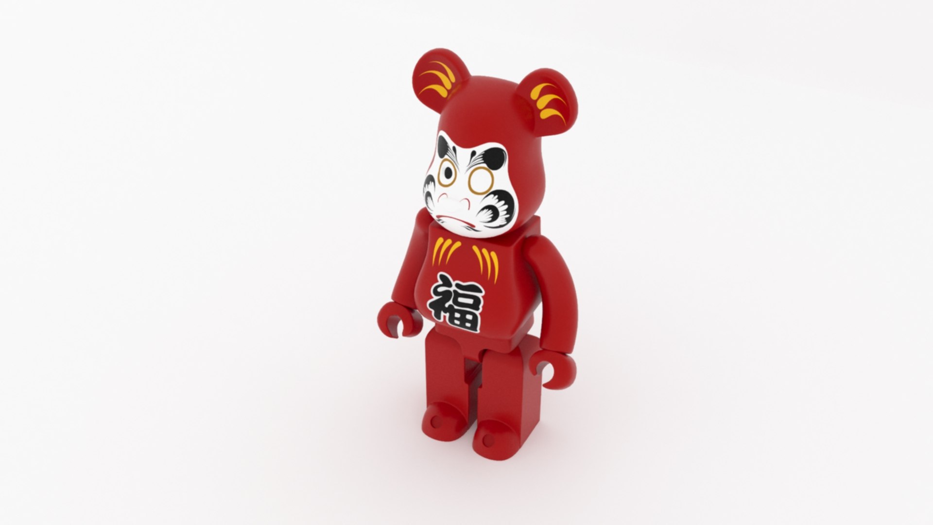 3D Chinese Kaws Model Red - TurboSquid 1861277