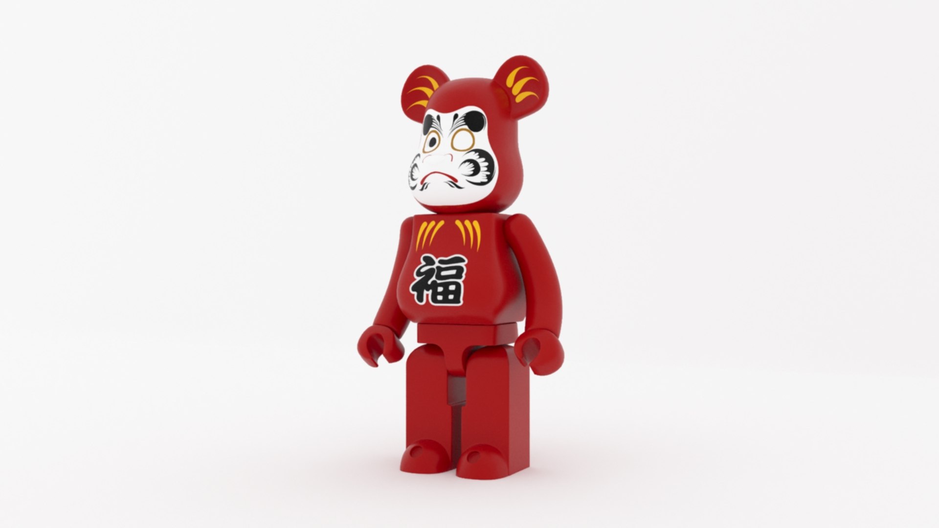 3D Chinese Kaws Model Red - TurboSquid 1861277