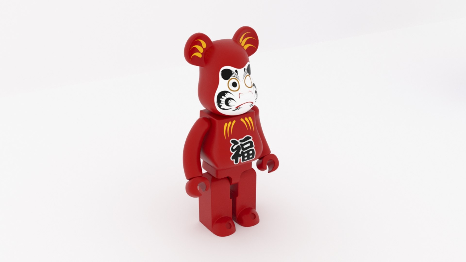 3D Chinese Kaws Model Red - TurboSquid 1861277