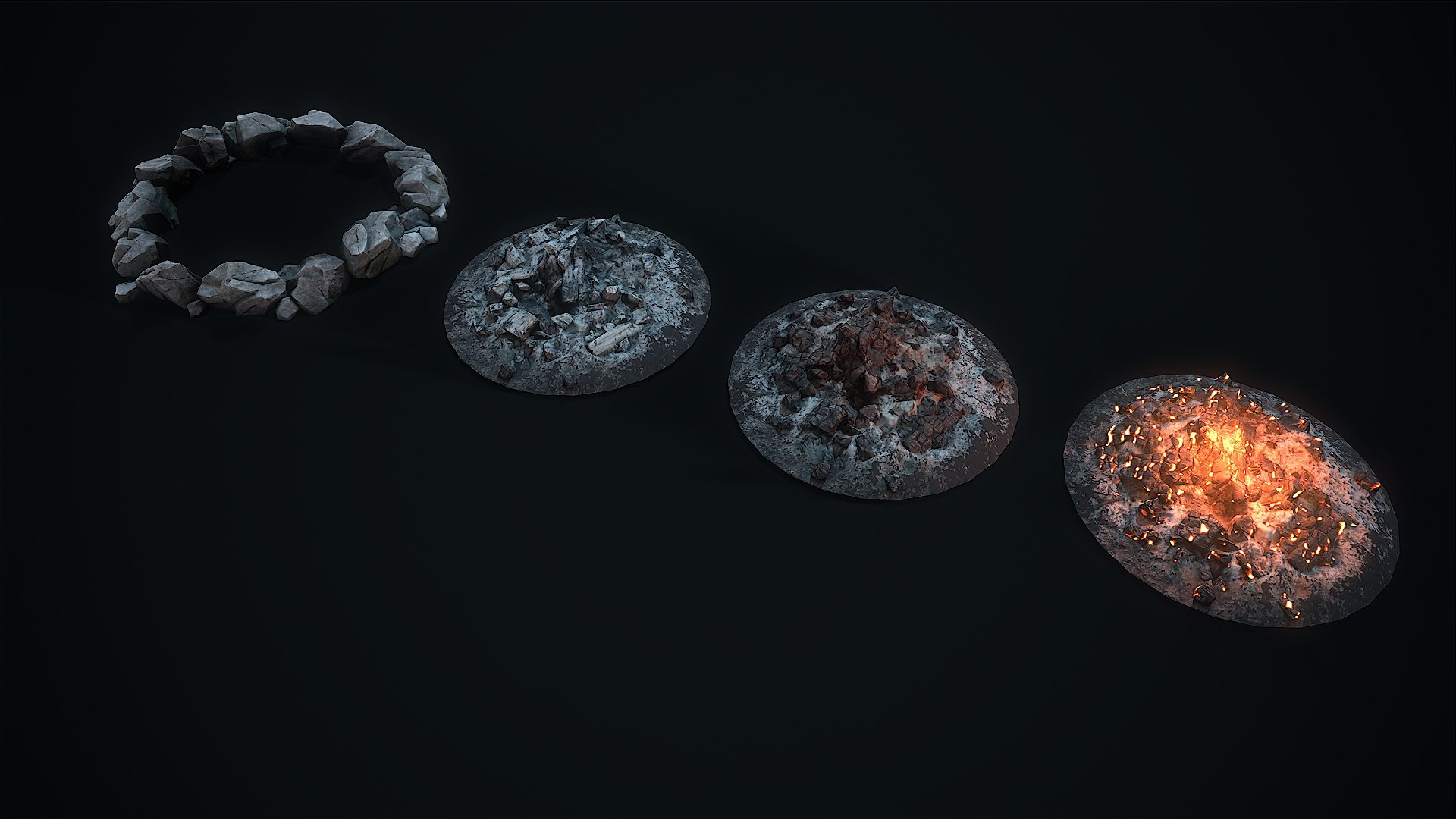 3D Camping Bonfire - TurboSquid 2126144