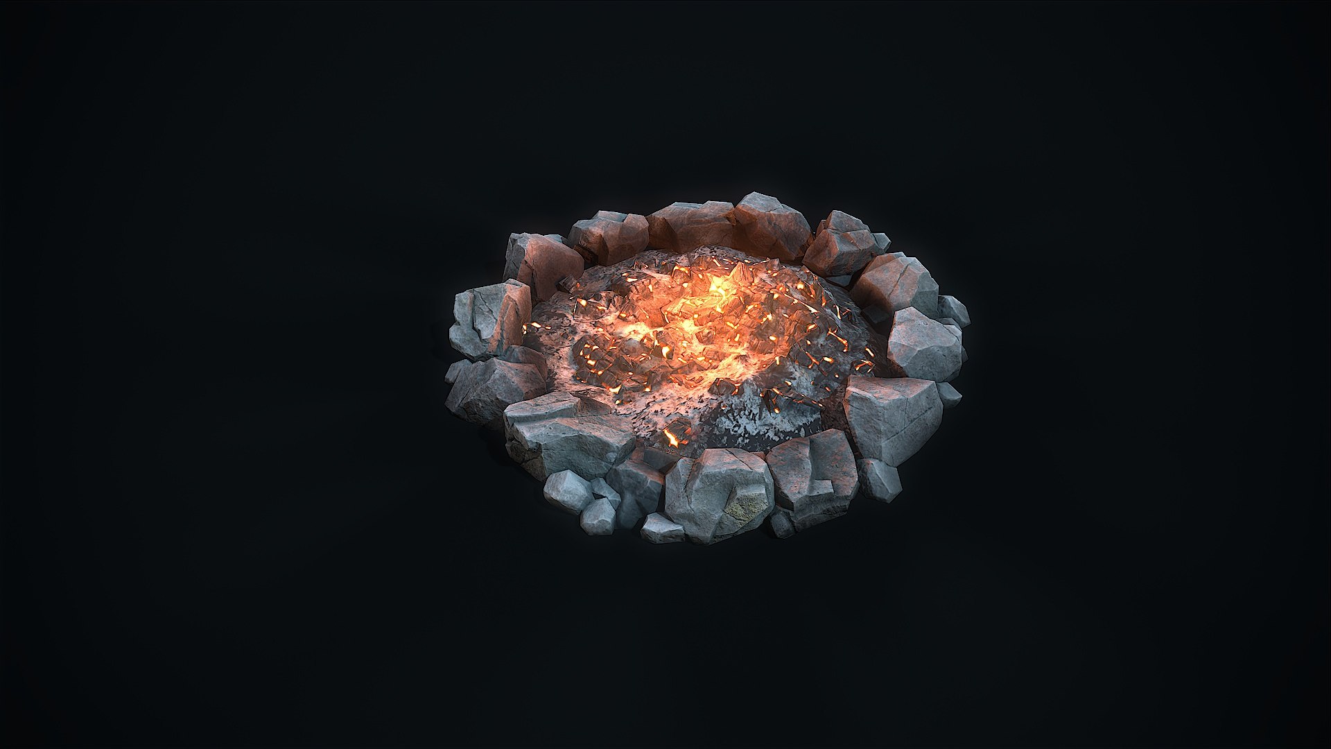 3D Camping Bonfire - TurboSquid 2126144
