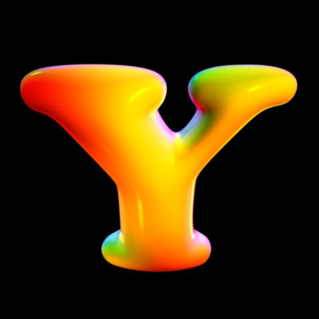 3ds Max Organic Font Letter Y