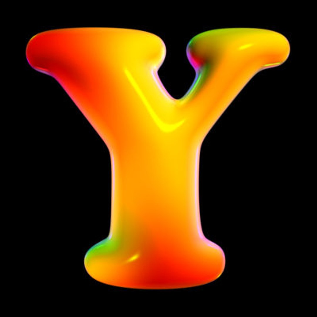 3ds Max Organic Font Letter Y