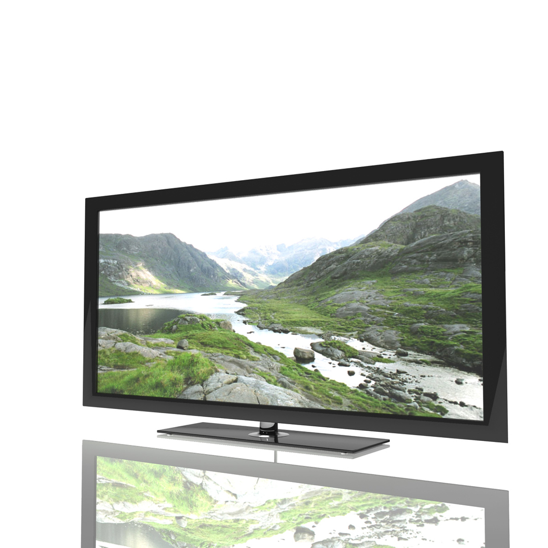 Tv Hd Hdtv 3d Model