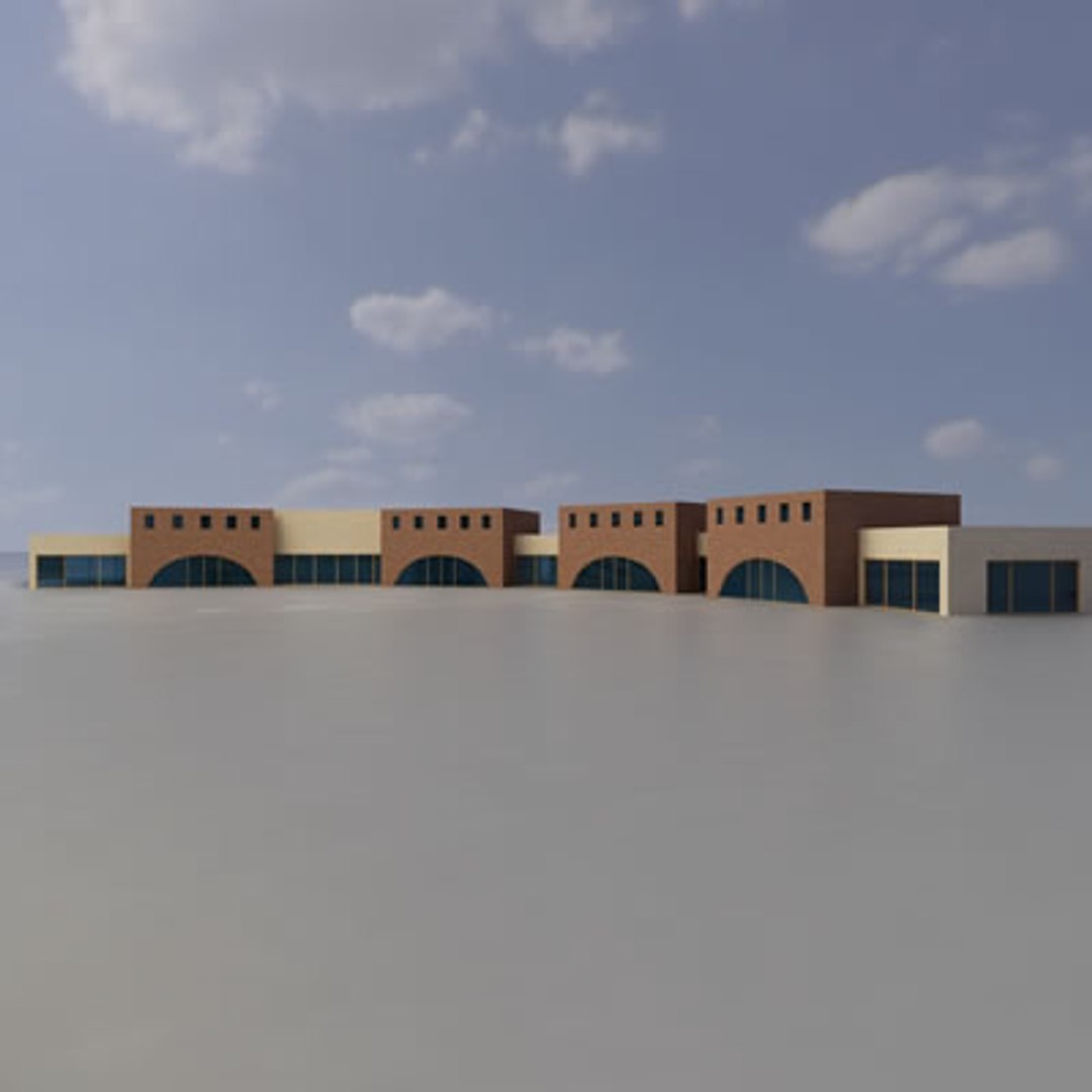 multi purpose building 3d model