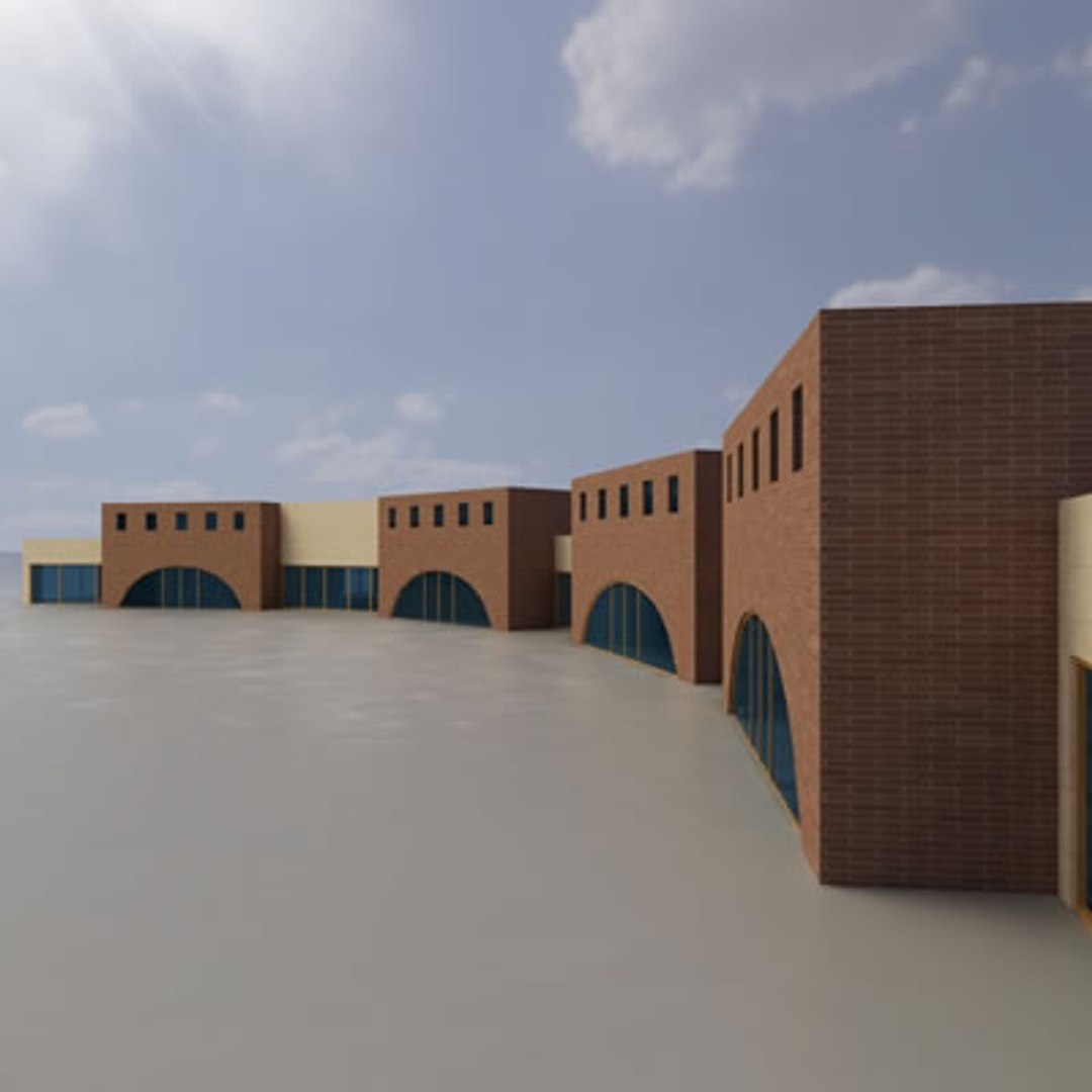multi purpose building 3d model