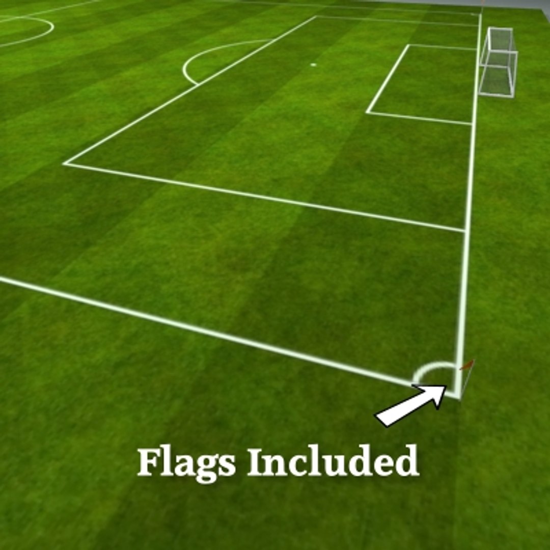 Professional Soccer Field Obj