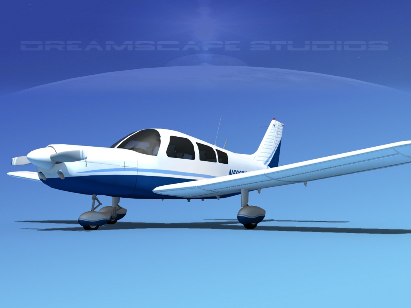Propeller Piper Pa-28 Pa-28-235 3d Dwg