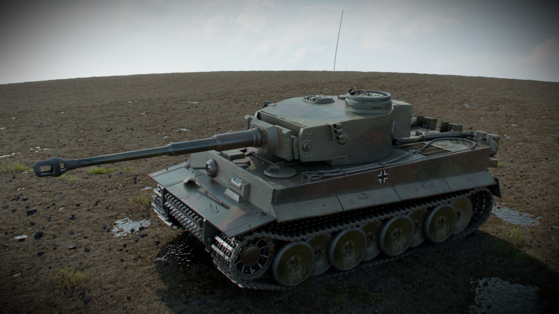 3D Model Tiger Tank Scene - TurboSquid 1821048