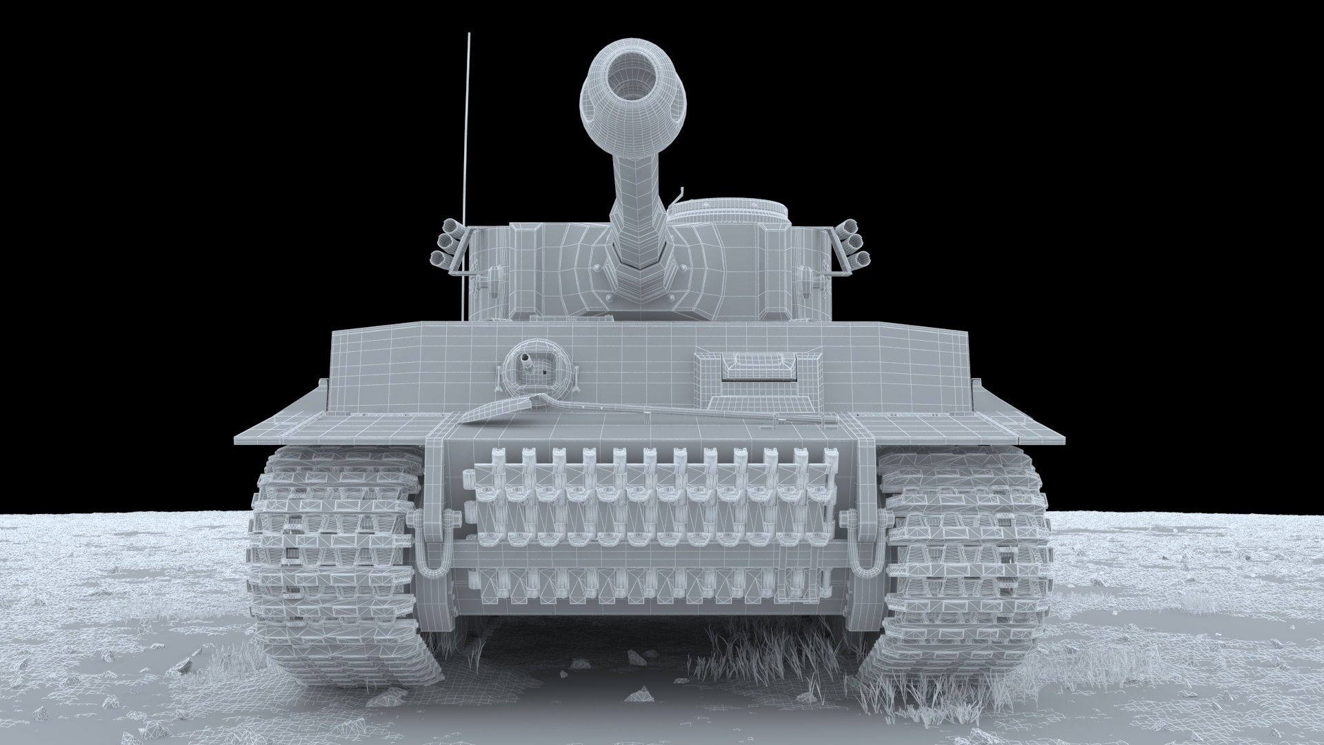 3D Model Tiger Tank Scene - TurboSquid 1821048