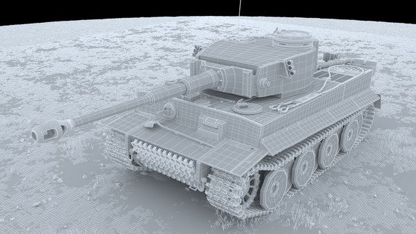 3D model Tiger Tank Scene - TurboSquid 1821048