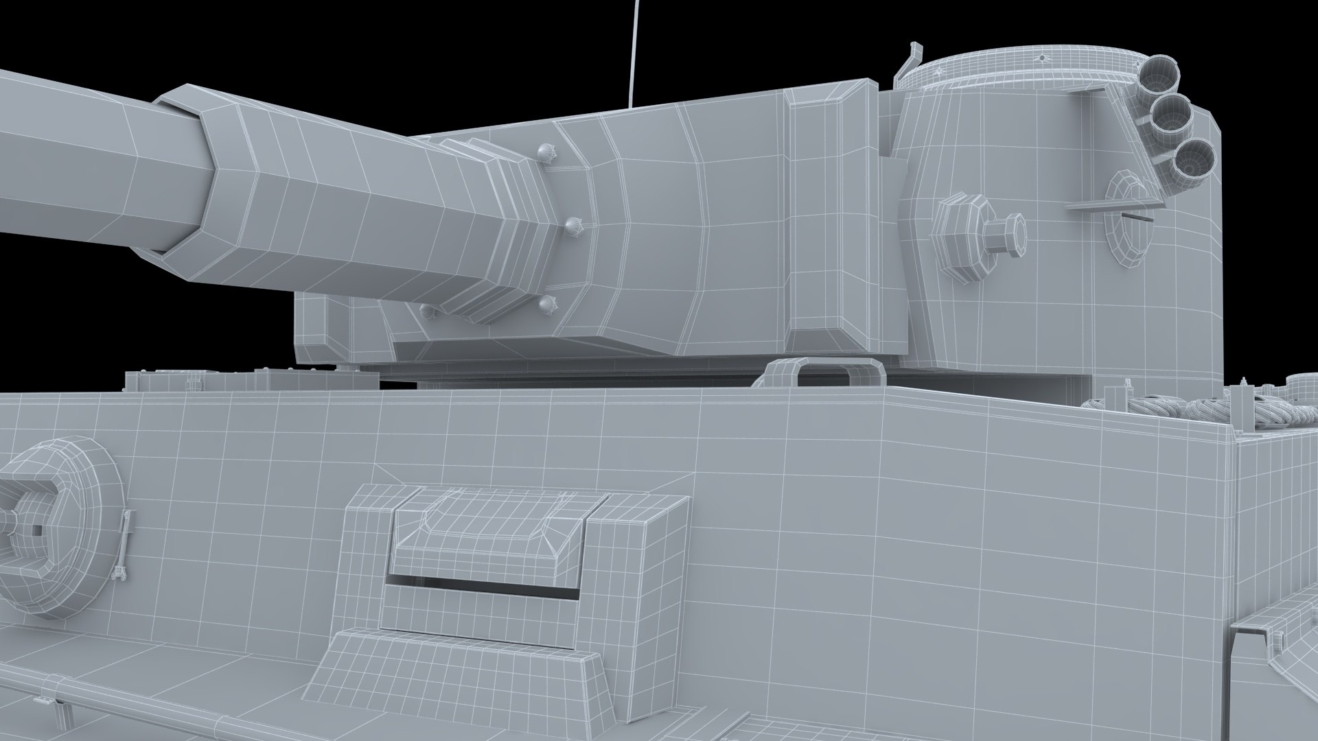 3D Model Tiger Tank Scene - TurboSquid 1821048