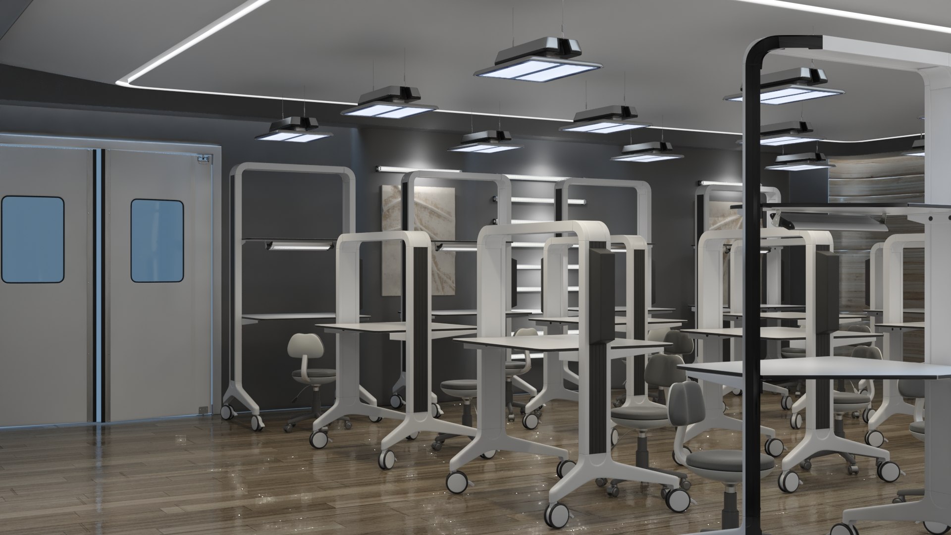 3D Scientific Laboratory Classroom Model - TurboSquid 2430284