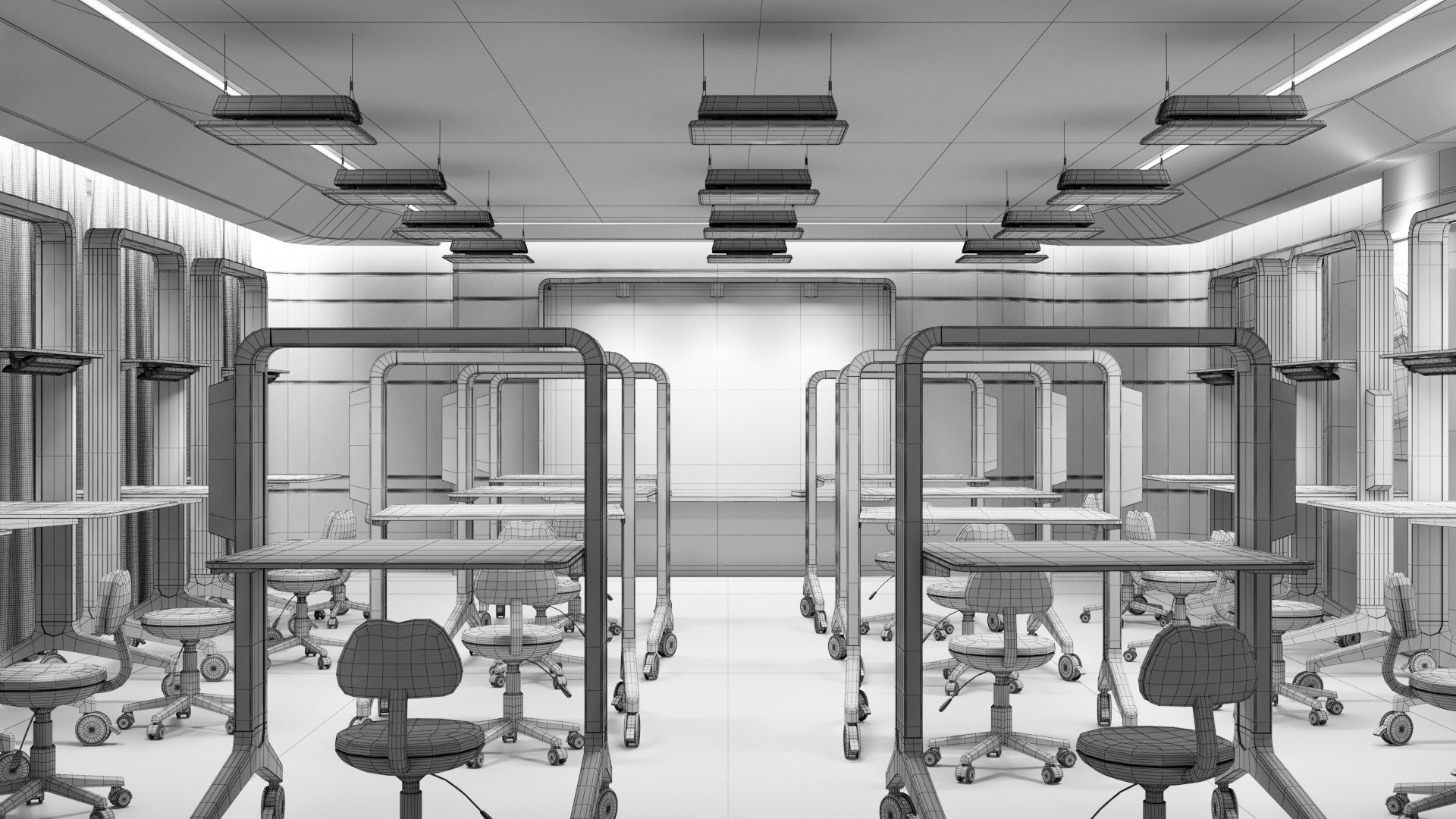 3D Scientific Laboratory Classroom Model - TurboSquid 2430284