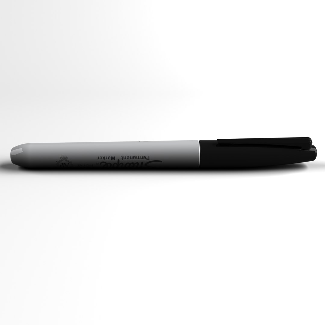 Sharpie Markers 3d Model