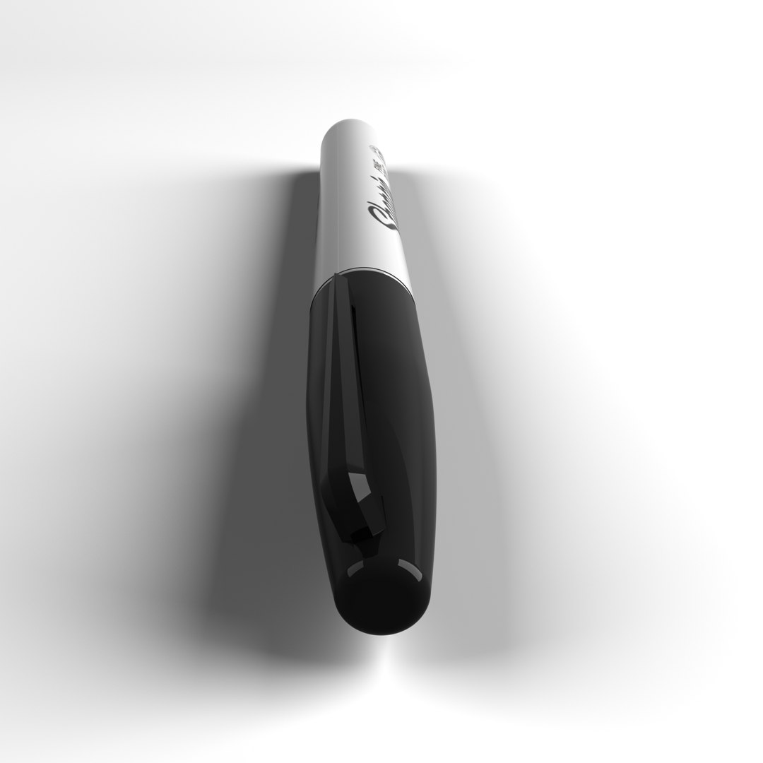 Sharpie Markers 3d Model