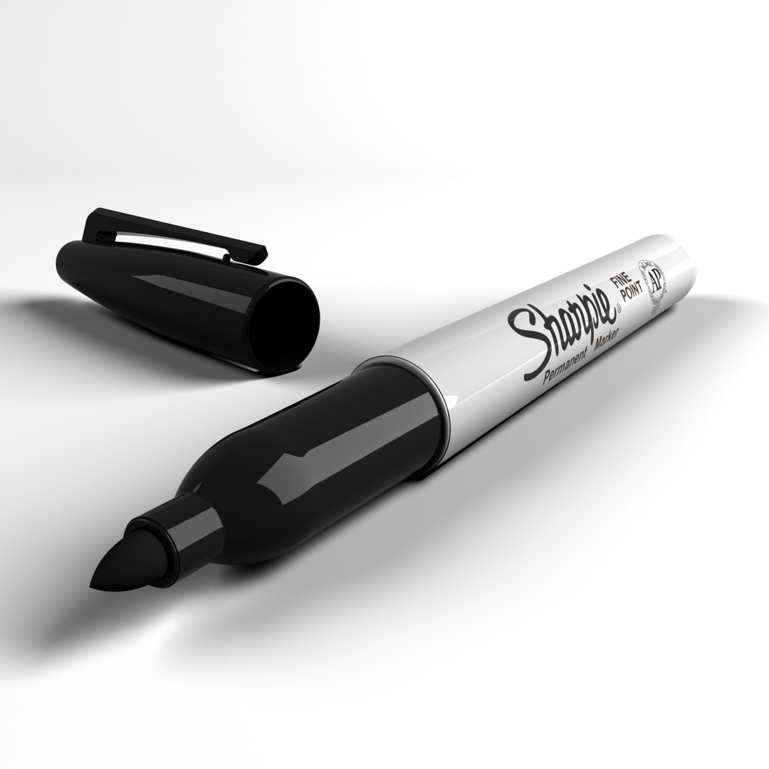 Sharpie Markers 3d Model