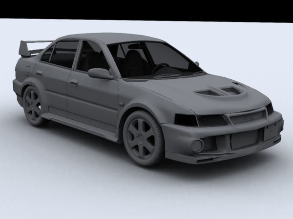 lancer evolution 3d model