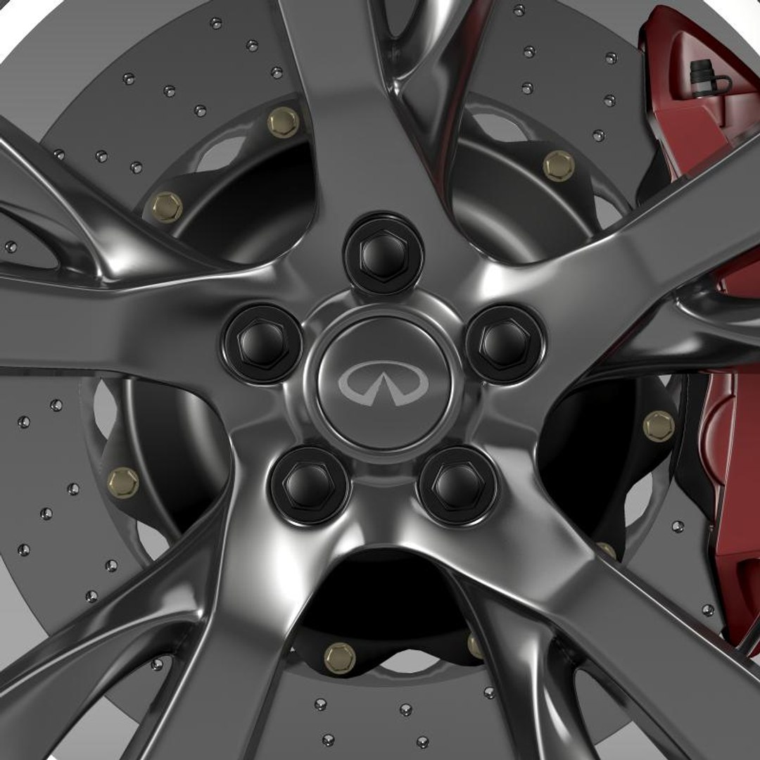 infiniti q70 wheel 3d 3ds