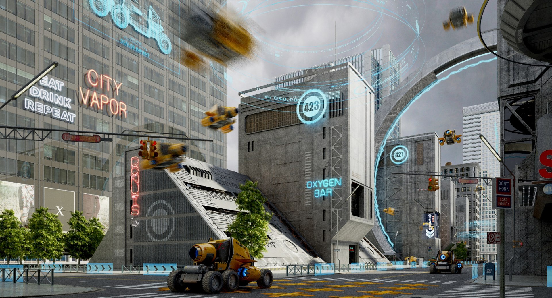 3D Sci Fi City Metropolis - TurboSquid 1173835