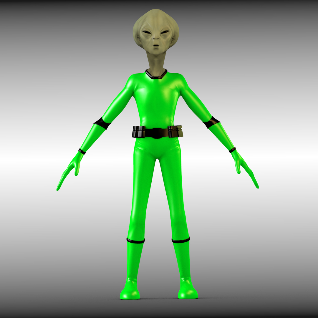 Blender Alien 3d Model