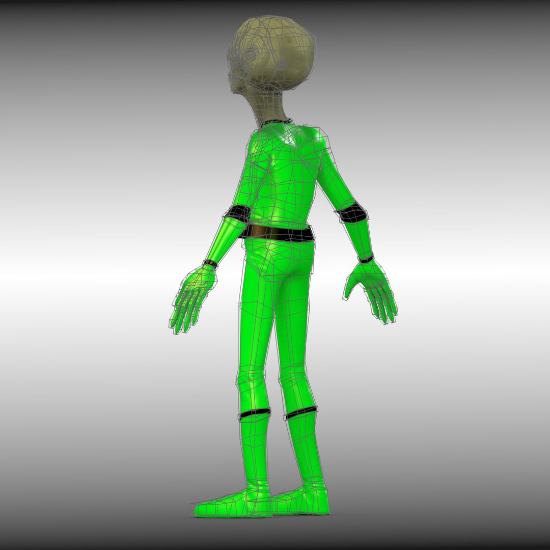 Blender Alien 3d Model