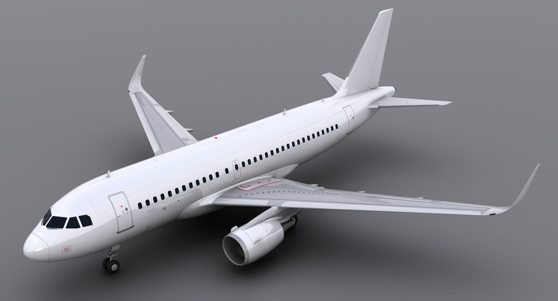 3d Model Of A319 Generic