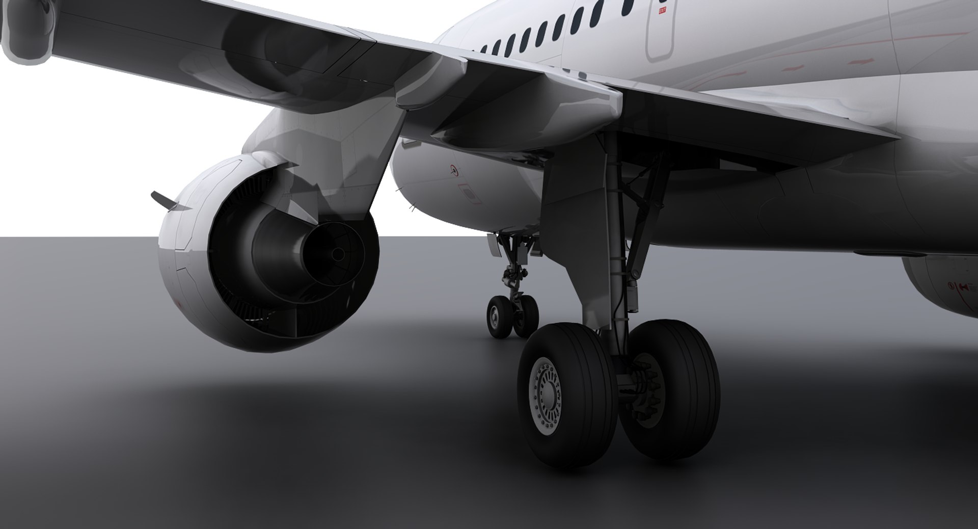 3d Model Of A319 Generic