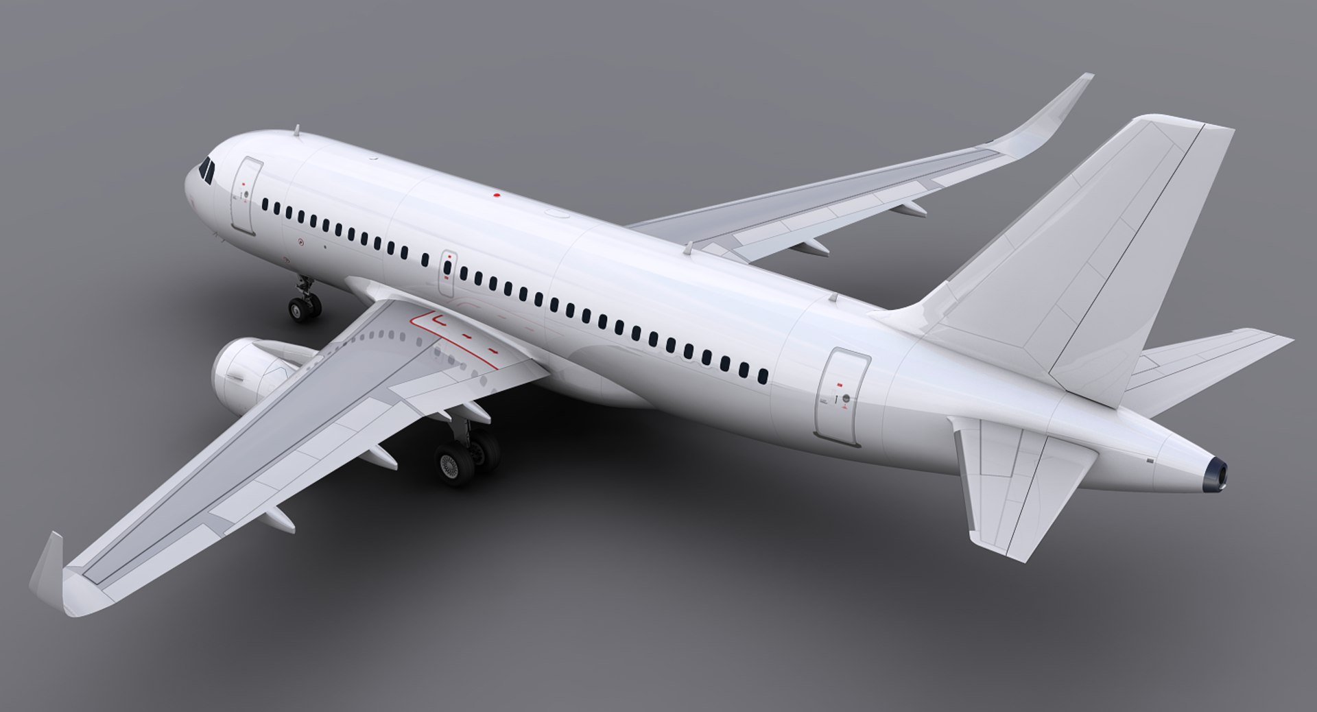 3d Model Of A319 Generic