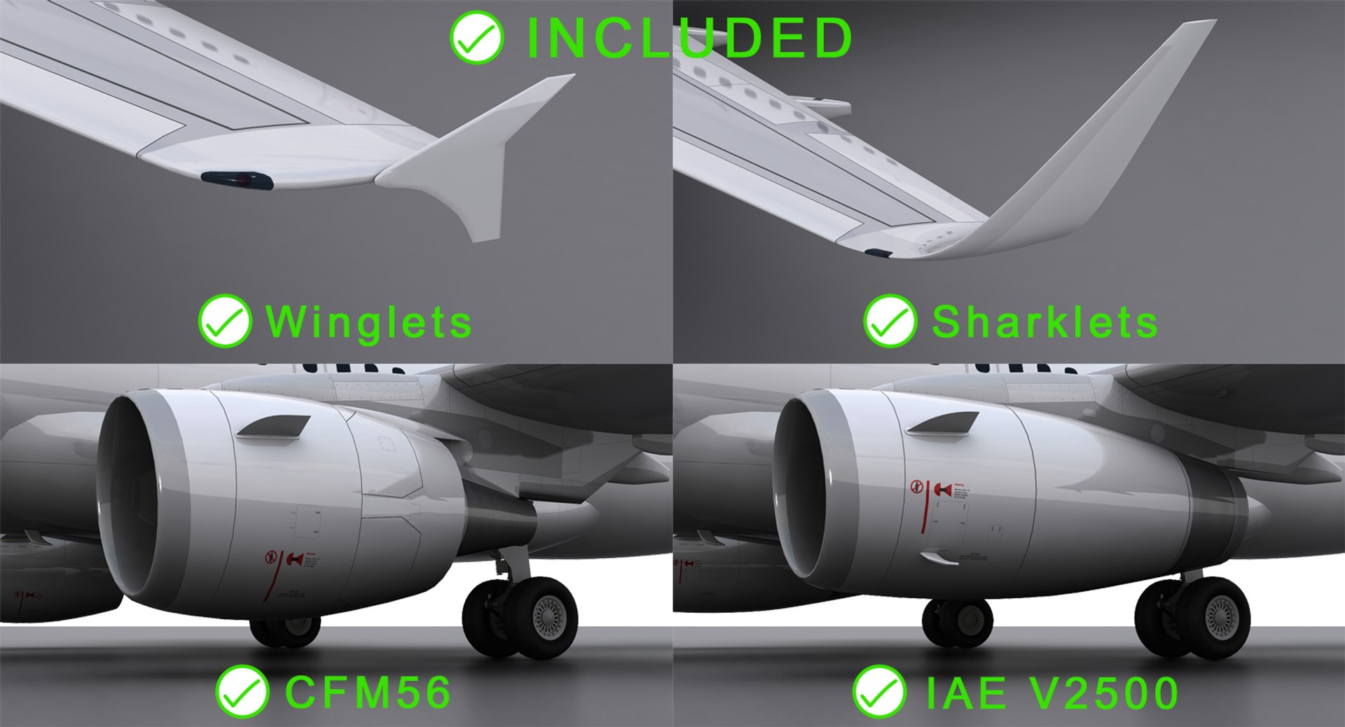 3d Model Of A319 Generic