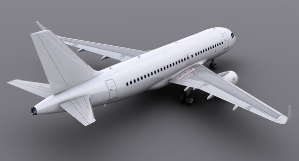3d model of a319 generic