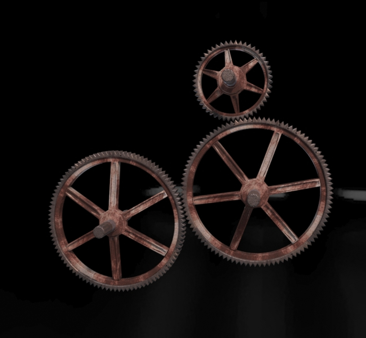 3D Rusty Gears - TurboSquid 1233322
