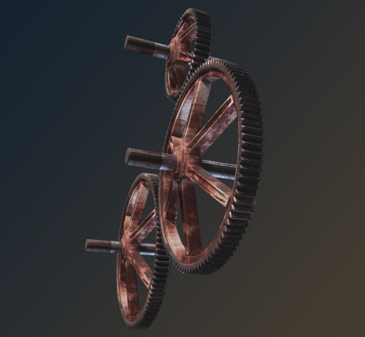 3D Rusty Gears - TurboSquid 1233322