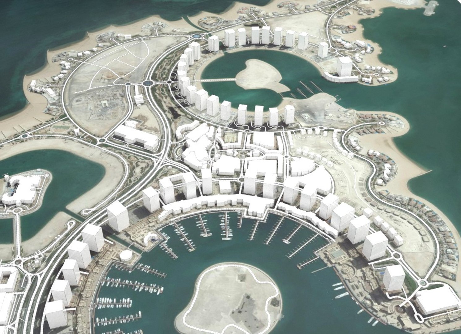 Pearl Qatar Doha 3D Model - TurboSquid 1643947