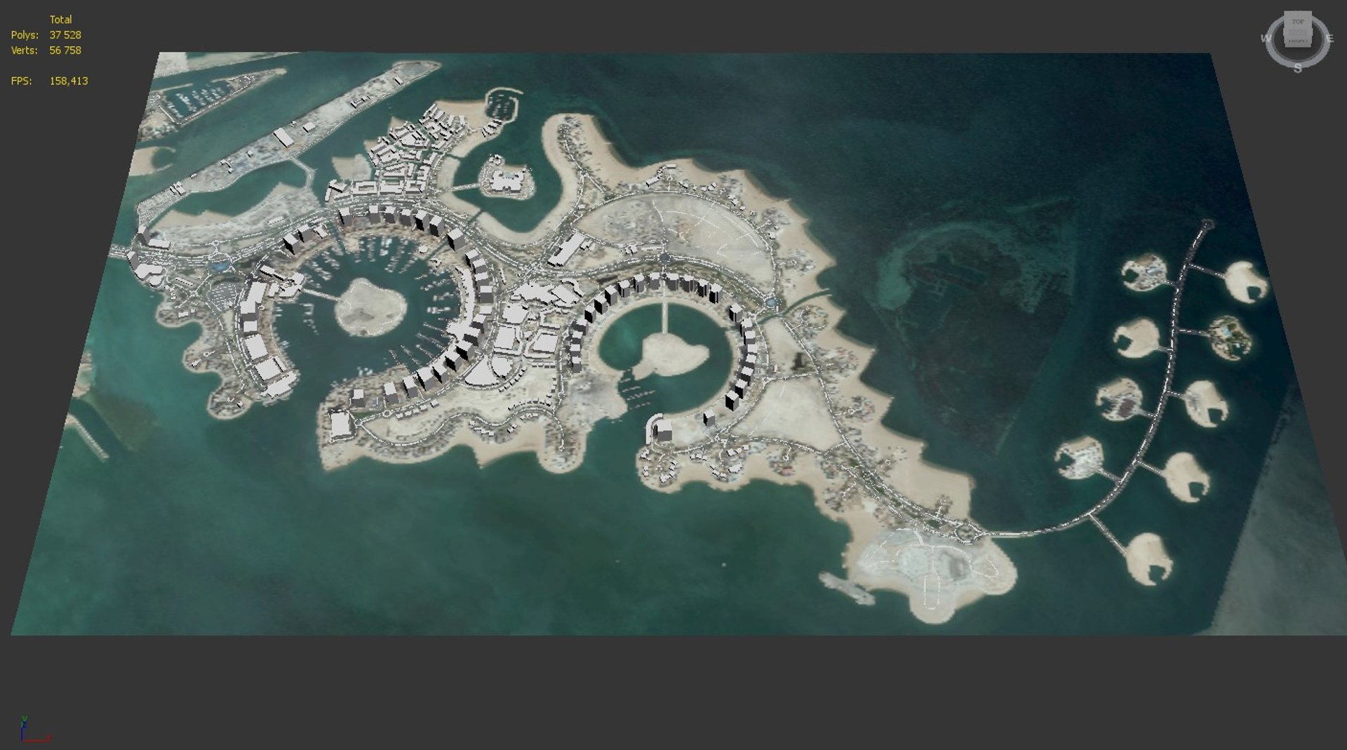 Pearl Qatar Doha 3D Model - TurboSquid 1643947