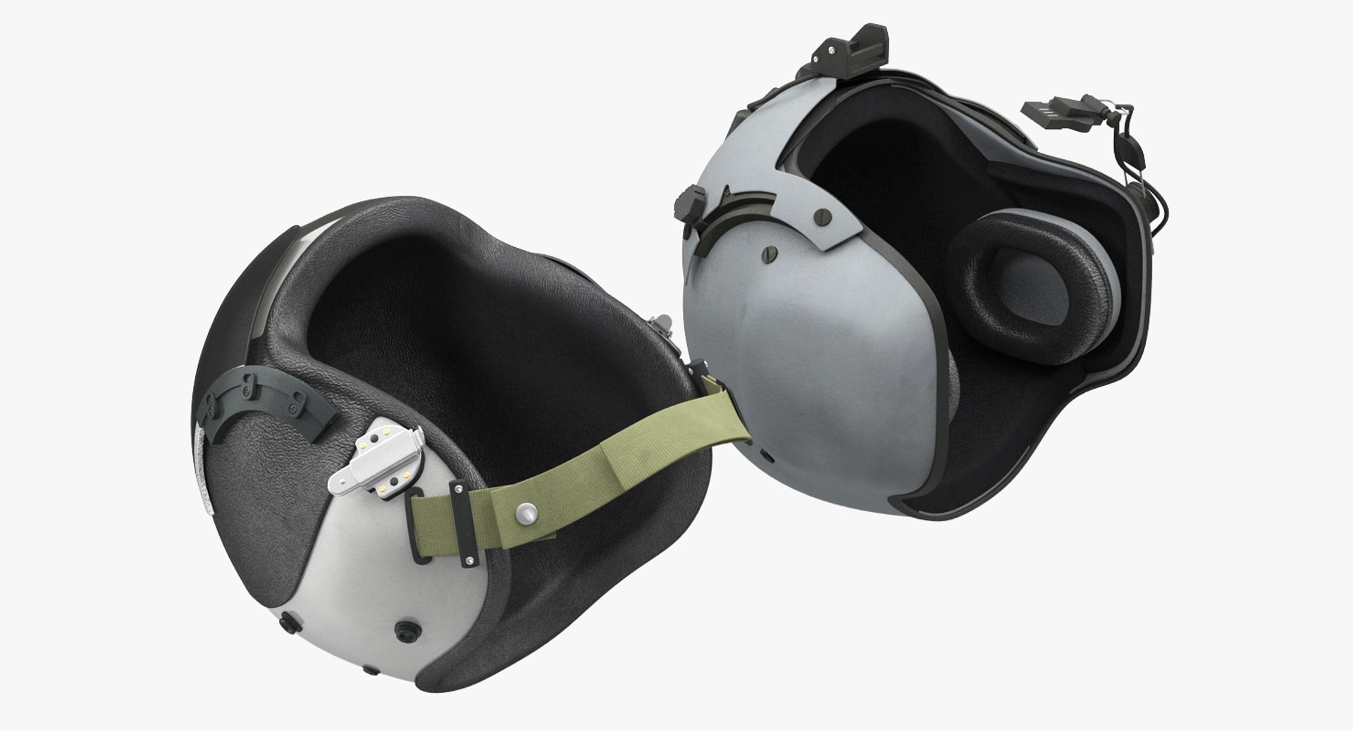 Military Pilot Helmets 3D Model - TurboSquid 1177302