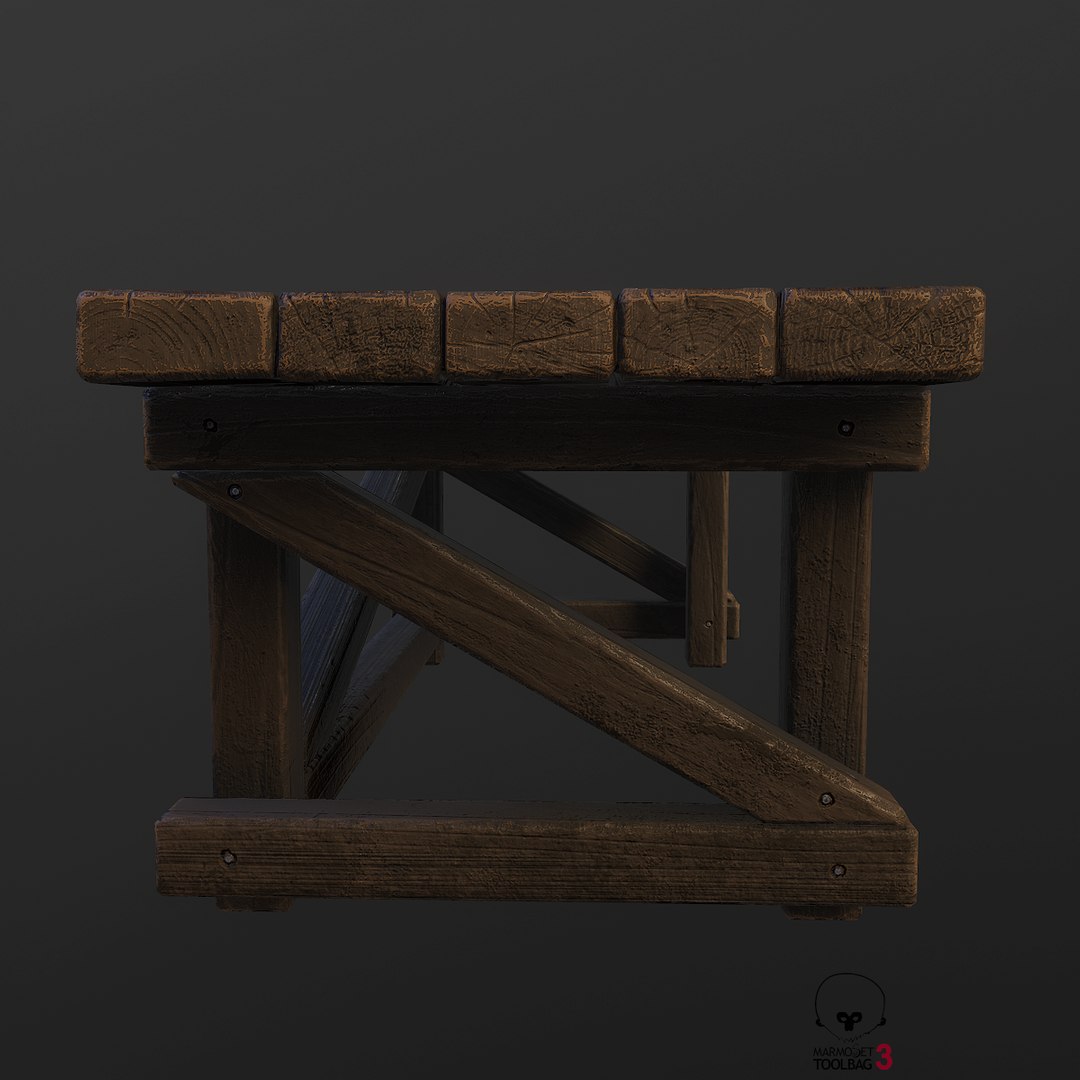 3D Table Old Model - TurboSquid 1242625