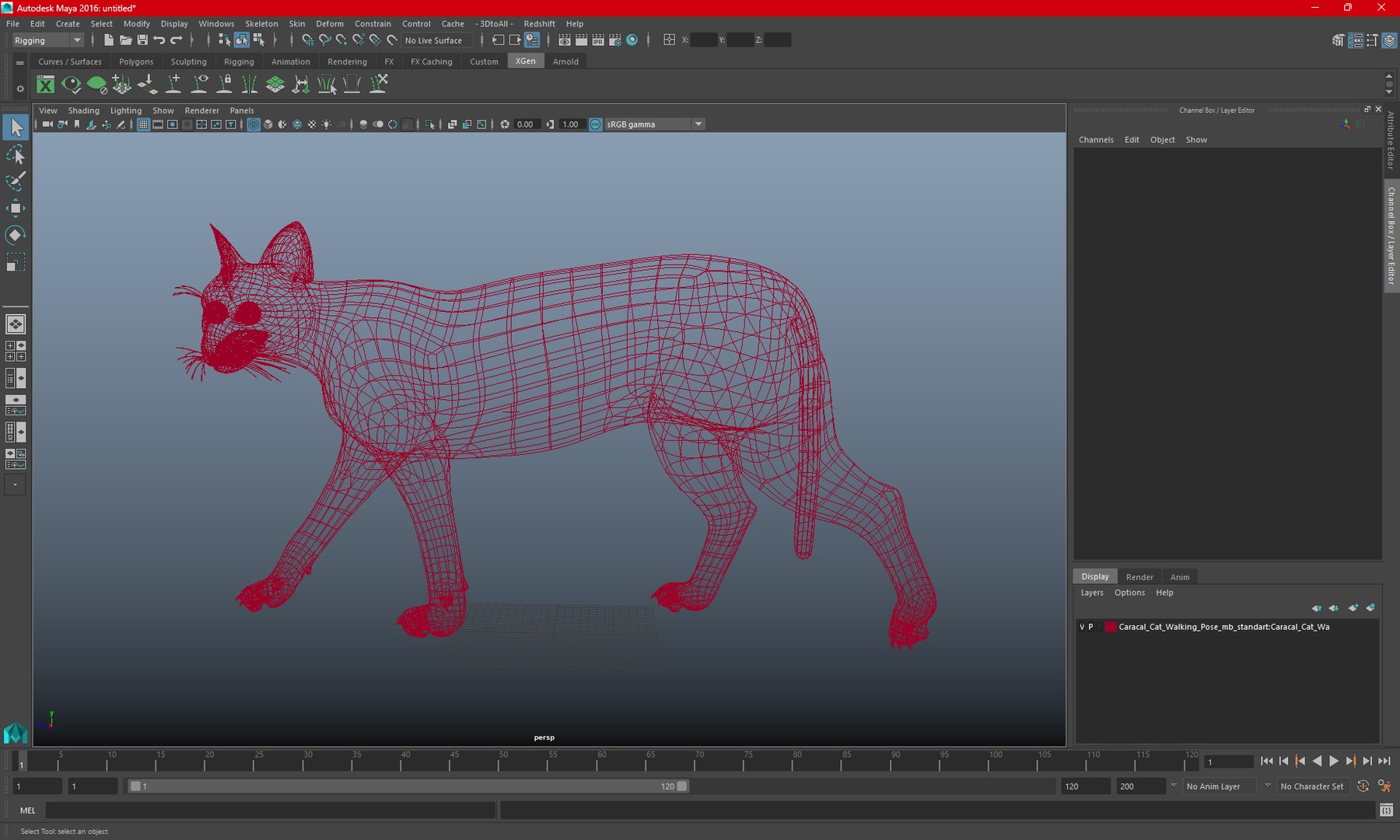 3D Caracal Cat Walking Pose model - TurboSquid 2181880