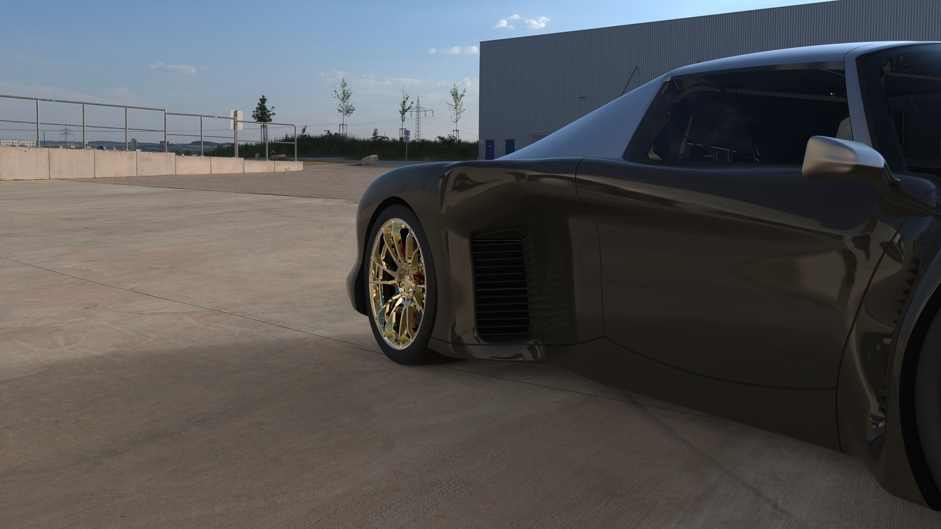 concept car 3d obj