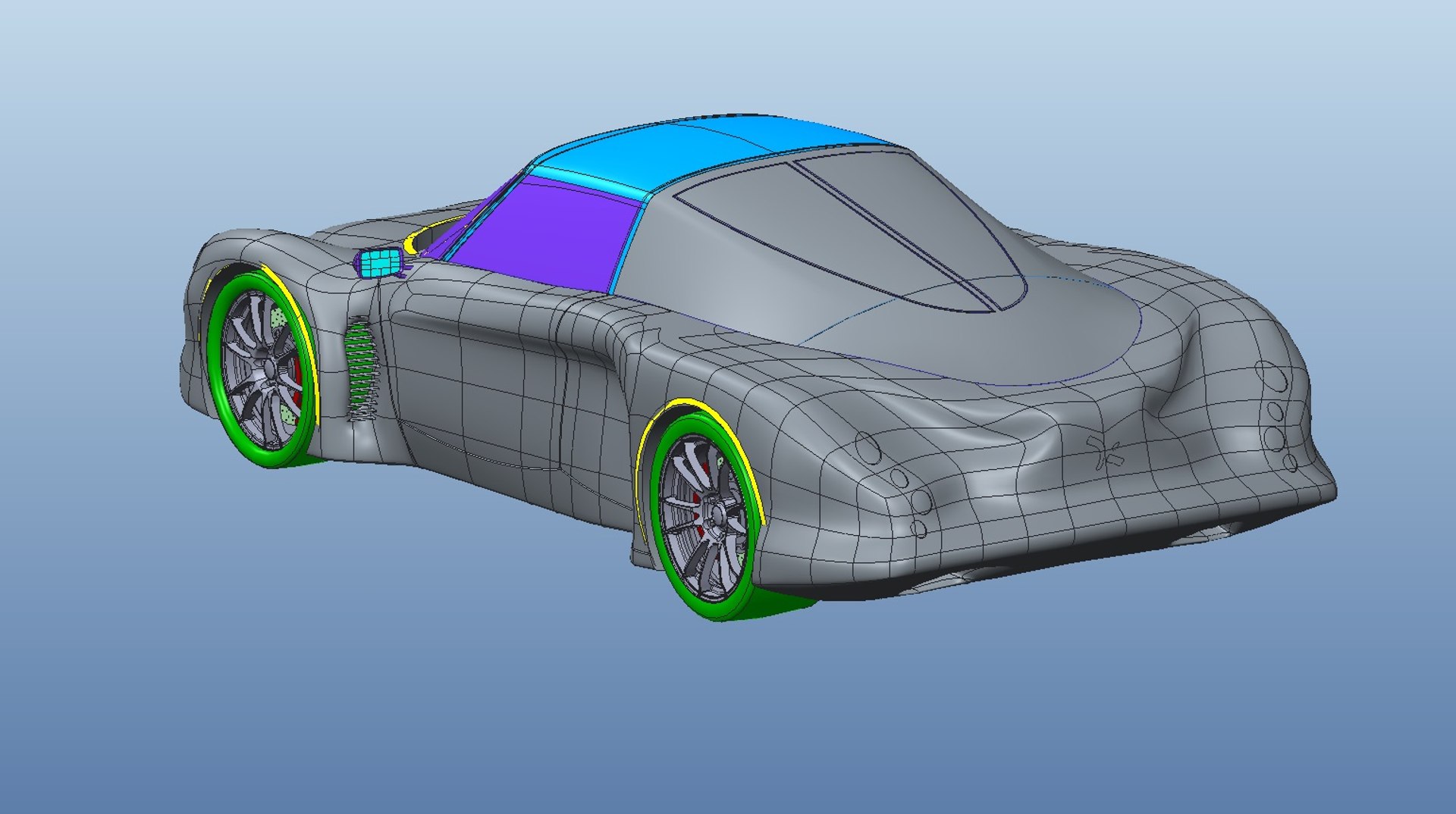 concept car 3d obj